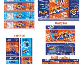 Nerf Labels | Etsy