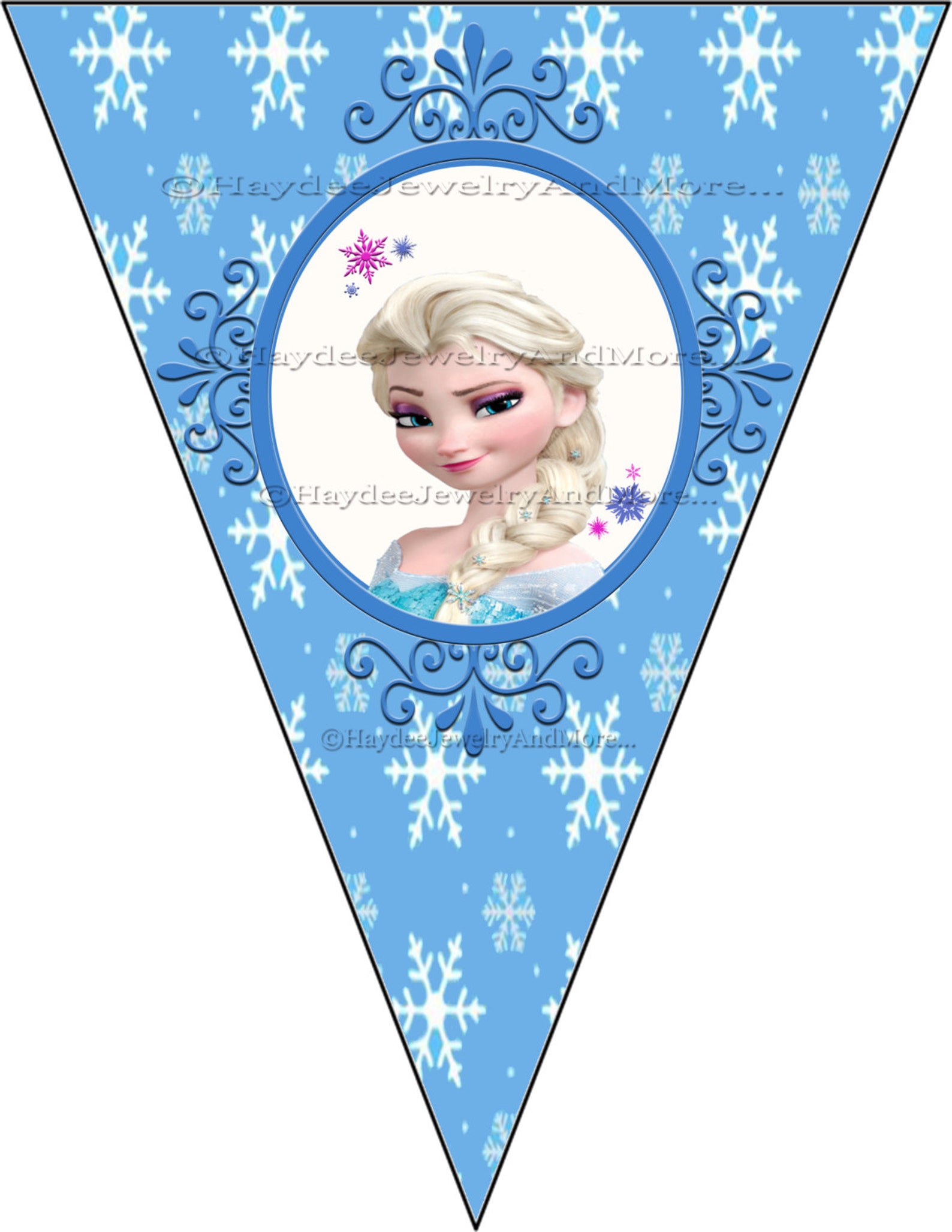 Instant Download Frozen Printable Banner Etsy
