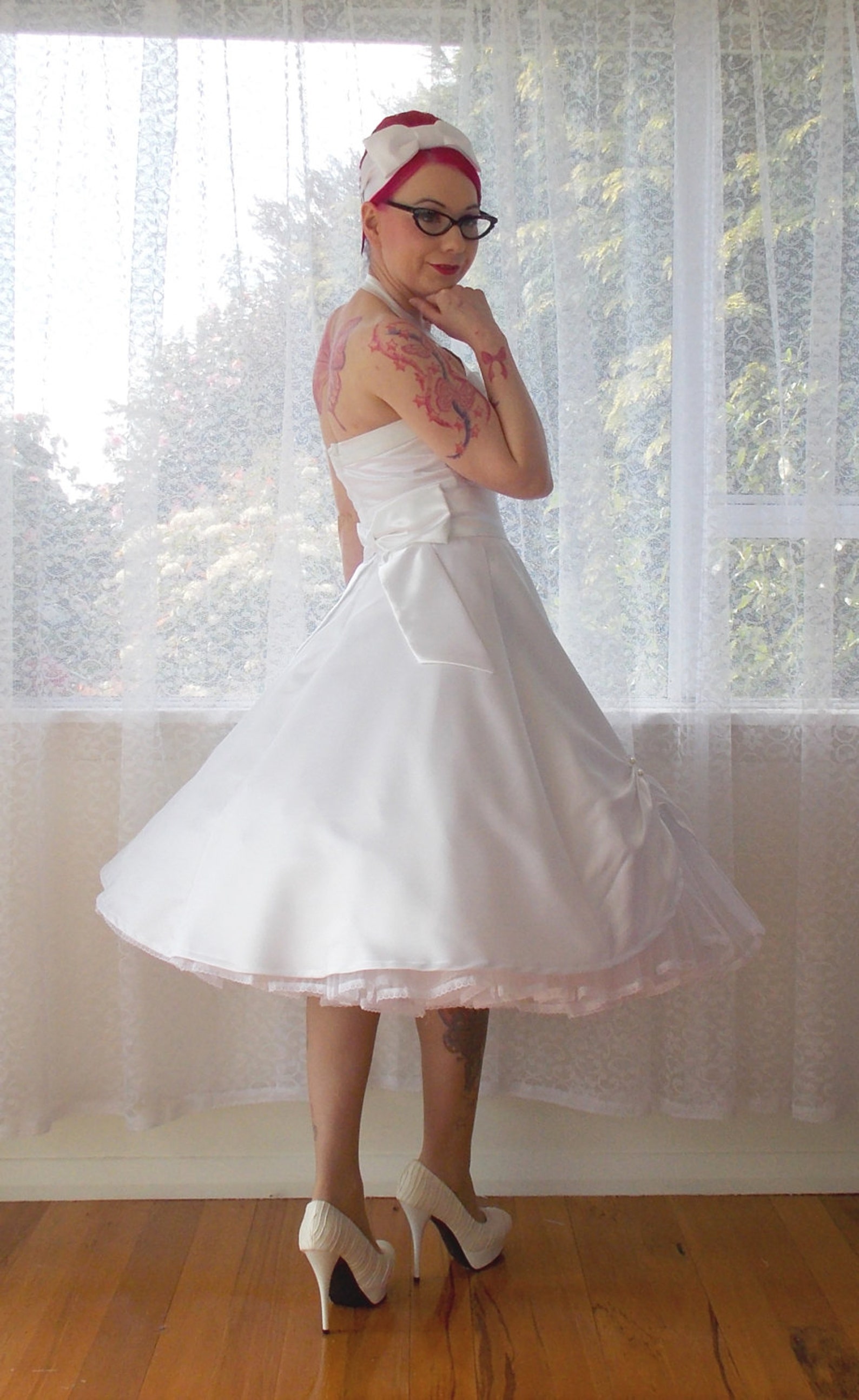 1950s 'cecilia' Pin up Wedding Dress With Sweetheart - Etsy