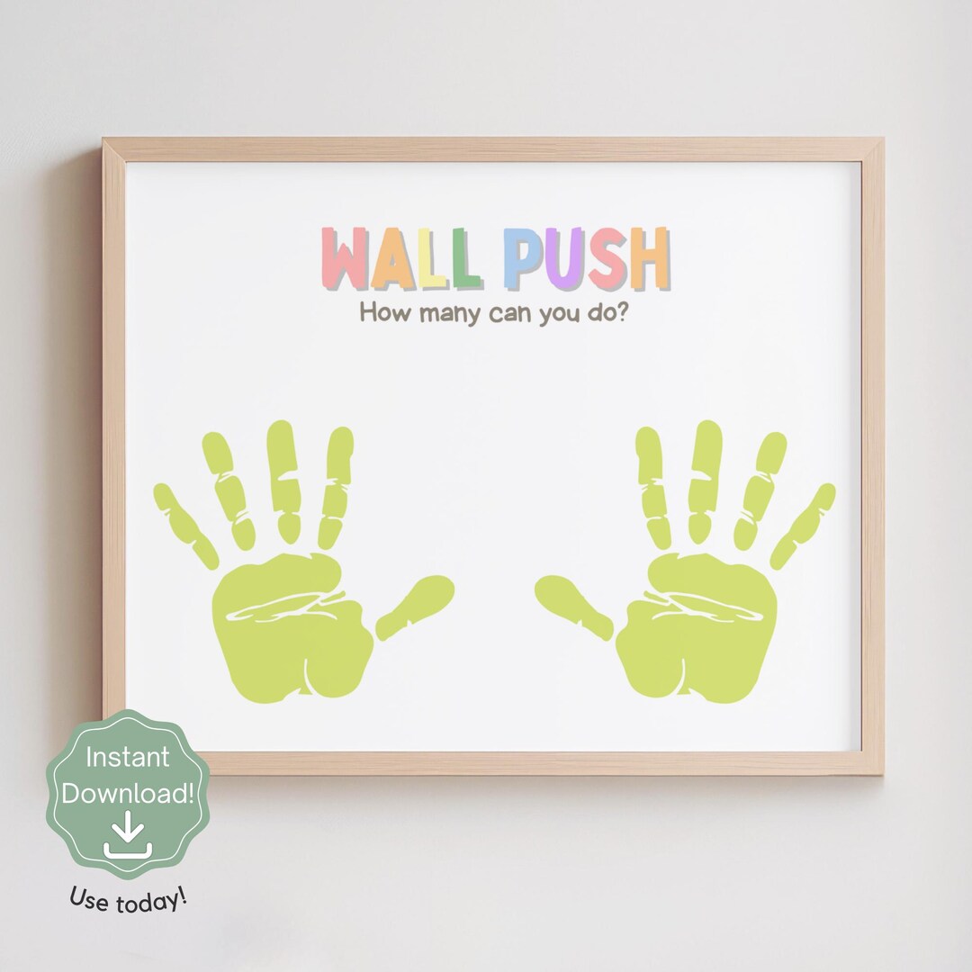 Wall Push Sensory Support | Kids Emotional Regulation Tool (PDF) - Etsy