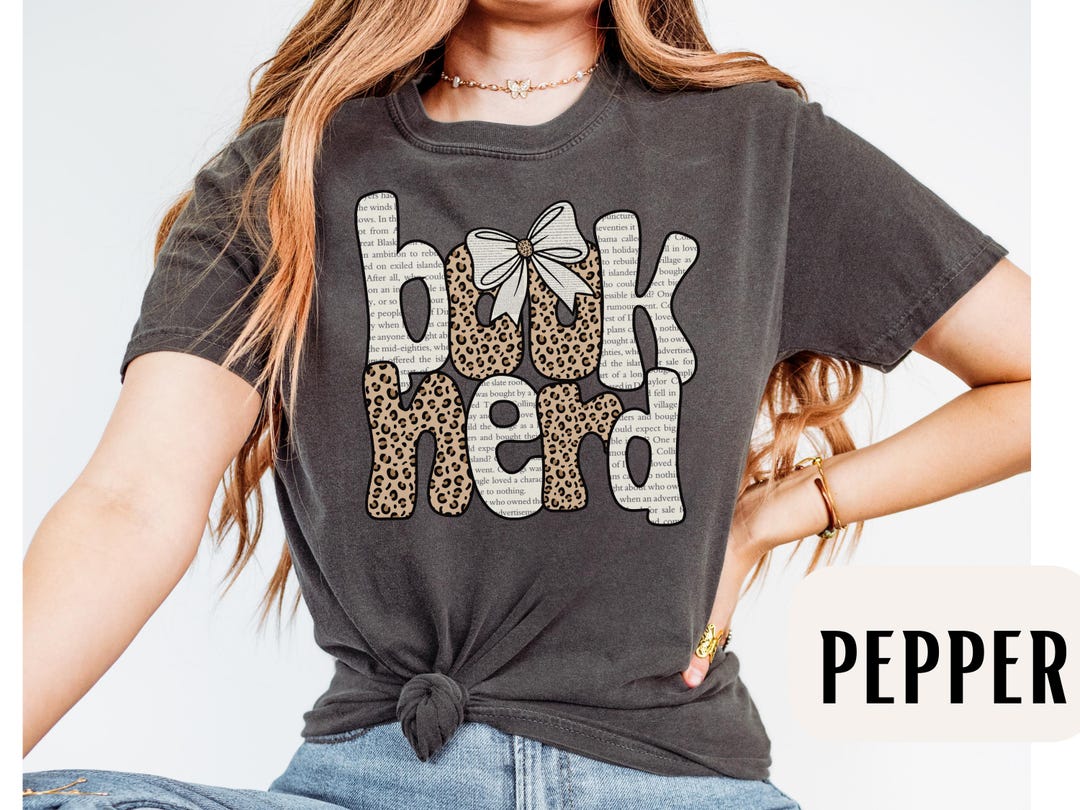 Coquette Book Nerd Shirt With Bow, Leopard Print Reader Tee, Vintage ...