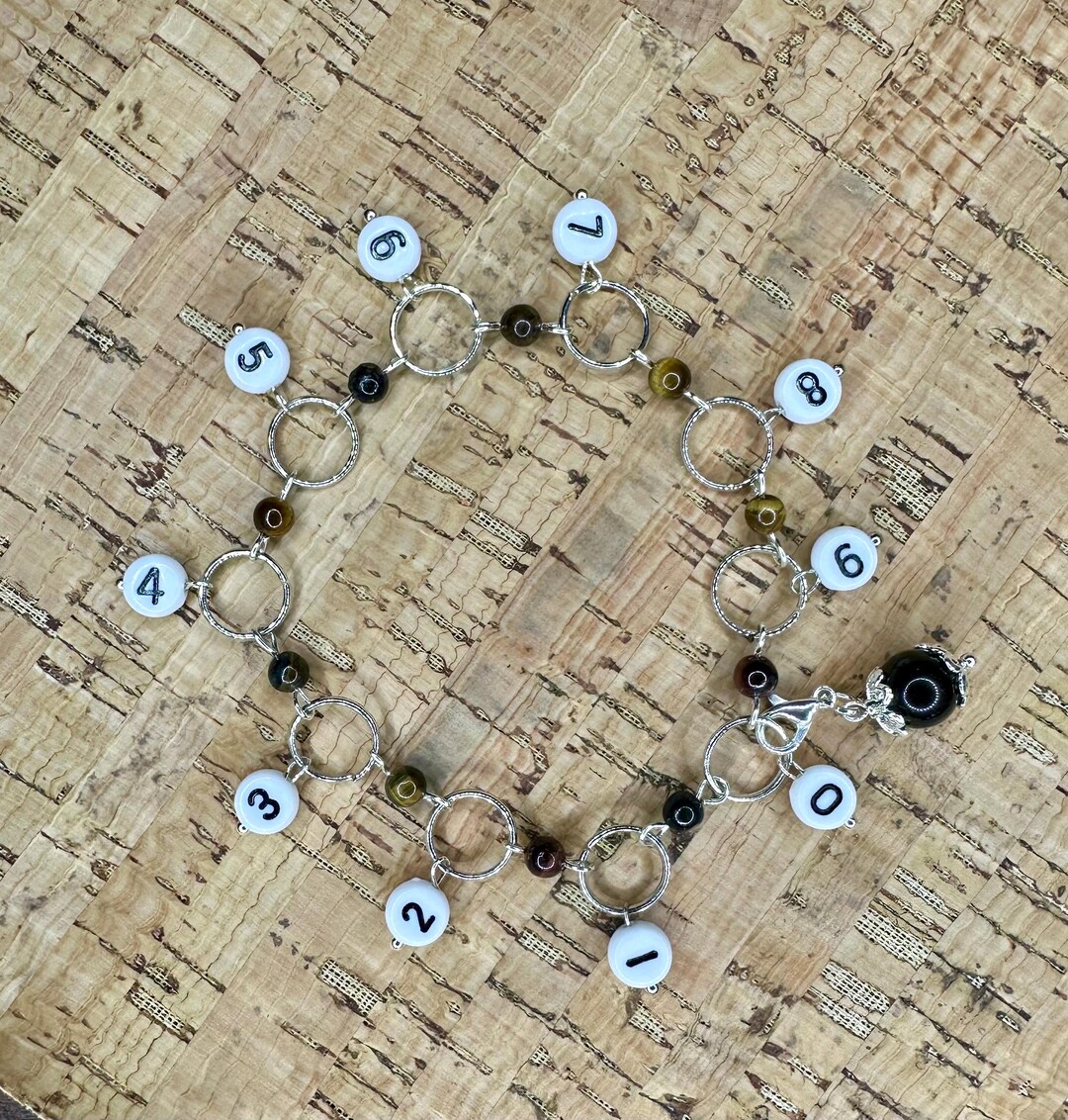 Knitting Row Counter Ring – Slip-on Row Tracking Circle With Movable ...