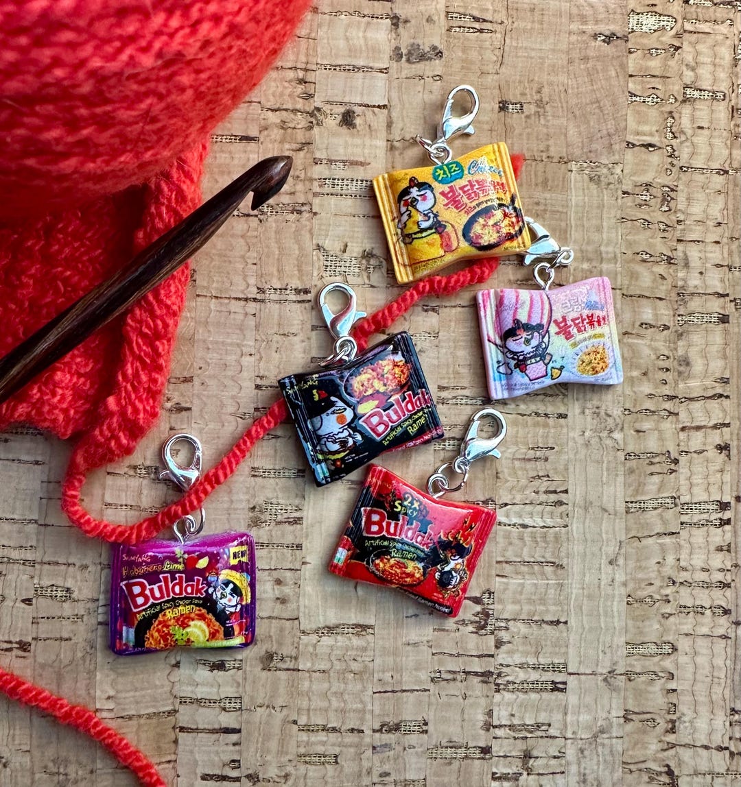 Stitch Markers for Knitting & Crochet Ramen Stitch Marker Set – Cute ...