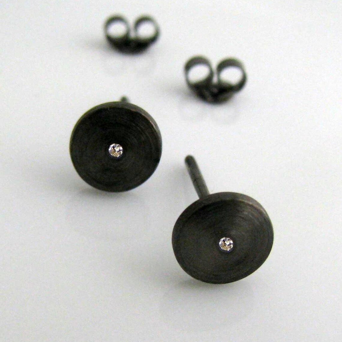 Men's Stud Earrings, Diamond Button Stud Earrings, Men's Stud Earrings ...