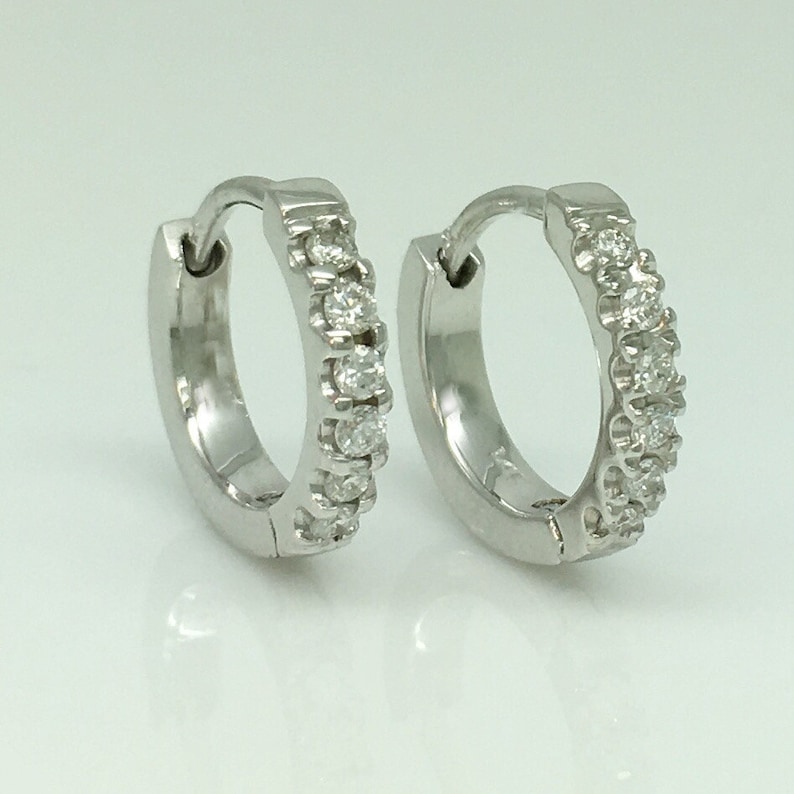 Men's Hoop Earrings, Resplendent Diamond Hoop Earrings, April ...