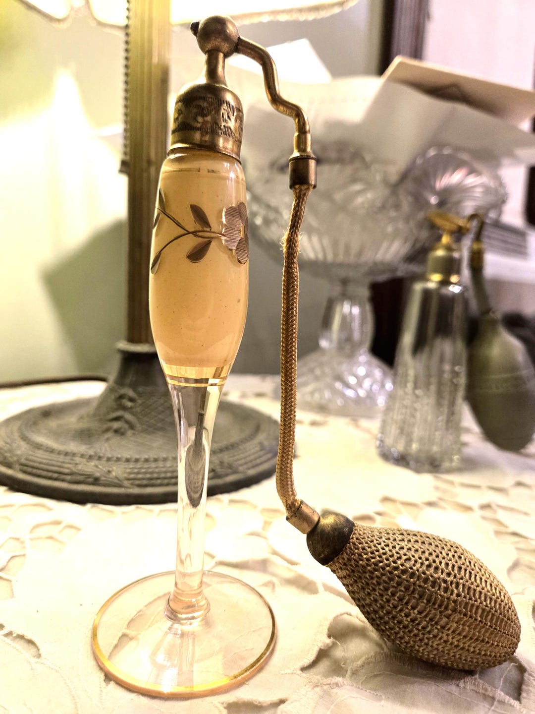 1920s ART DECO Devilbiss Atomizer With Gold Encrusted Cut Flowers - Etsy