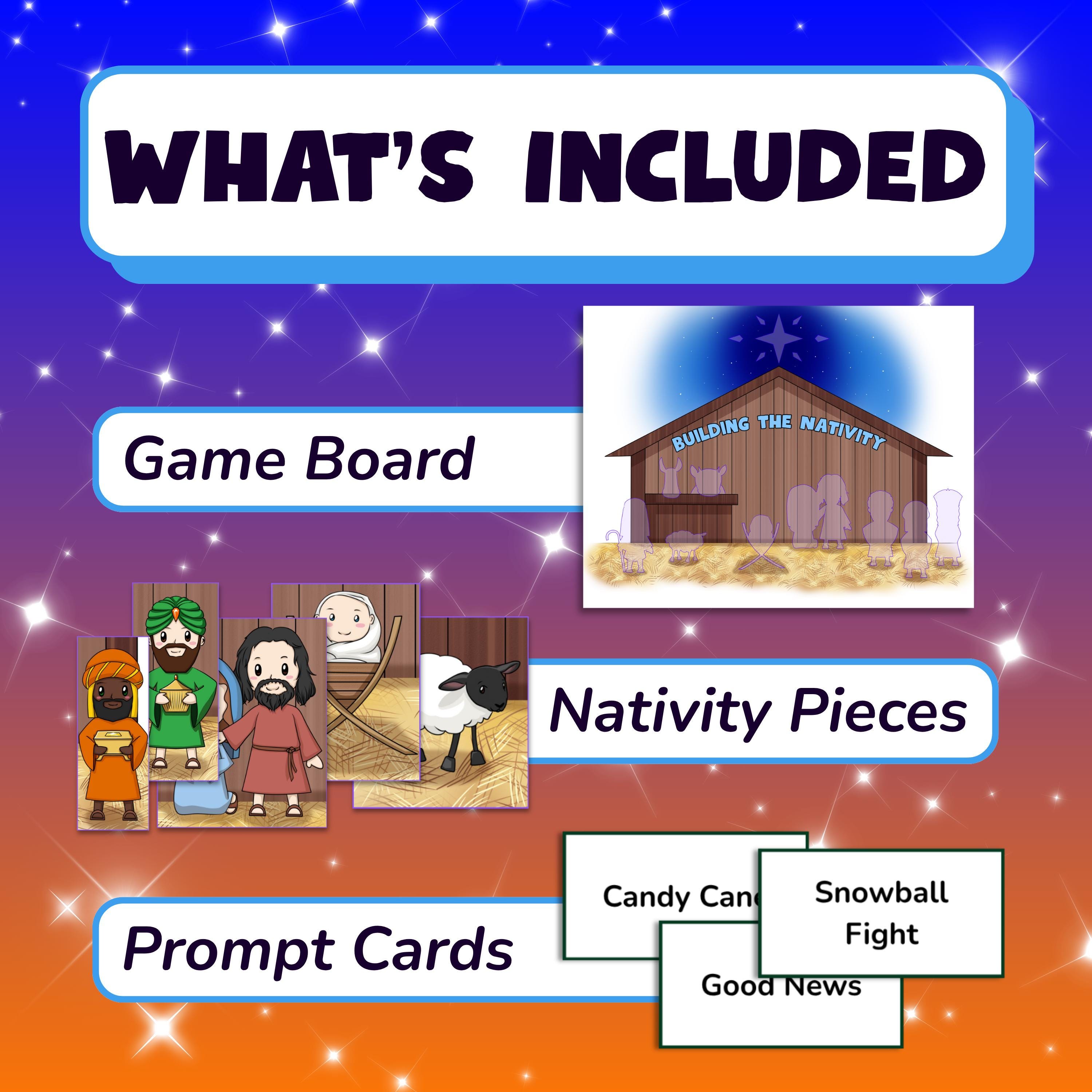 Printable Nativity Christmas Game for Kids | Building the Nativity ...
