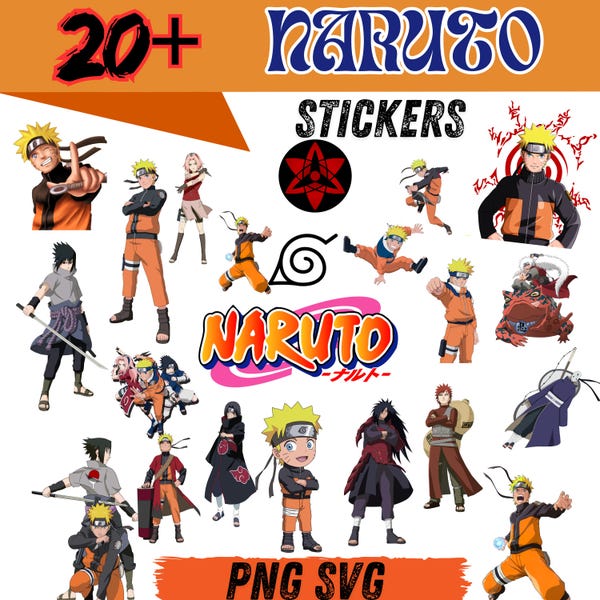 Naruto Stickers - Etsy
