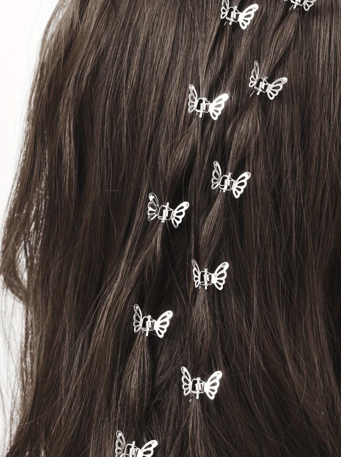 20pcs Butterfly Hair Rings With Tassel | Adjustable Gold/silver Hair ...