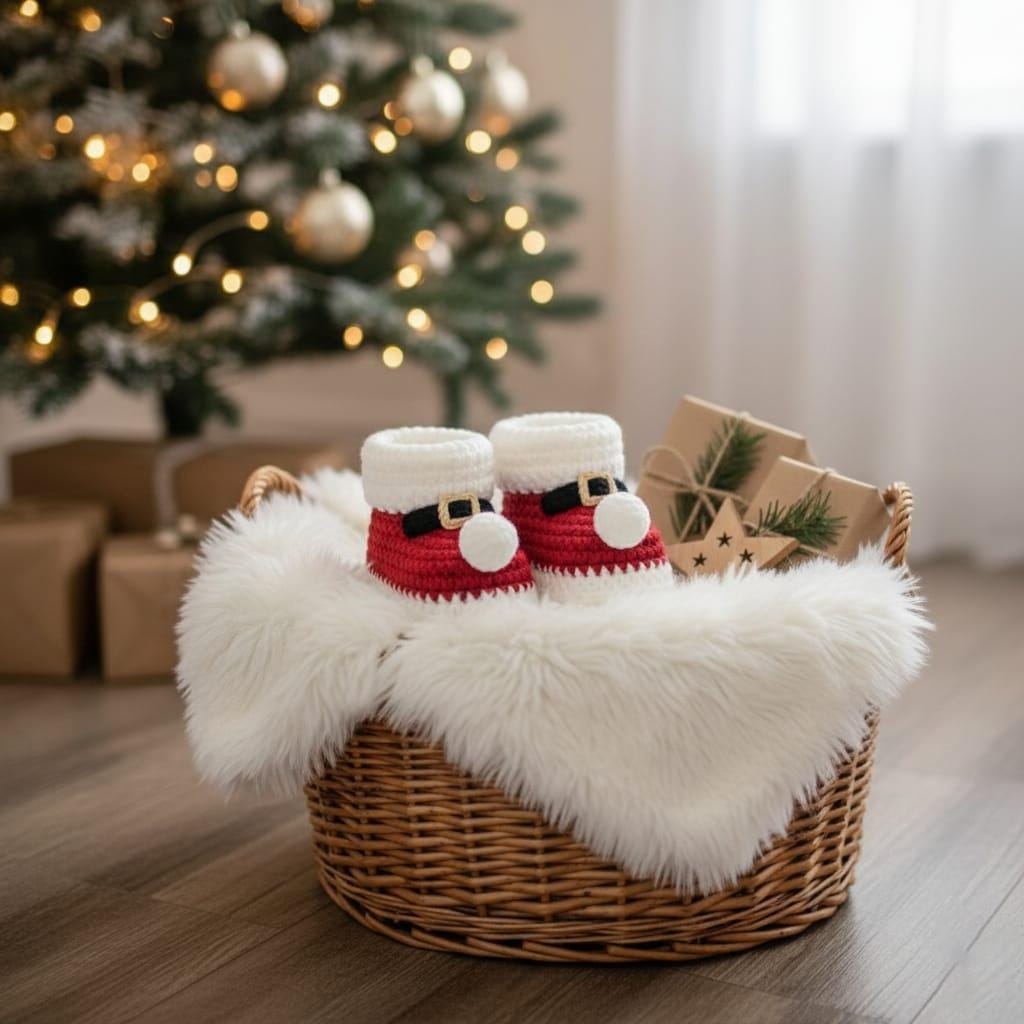Santa Boots Crochet Pattern PDF | Christmas Booties Amigurumi | Holiday ...