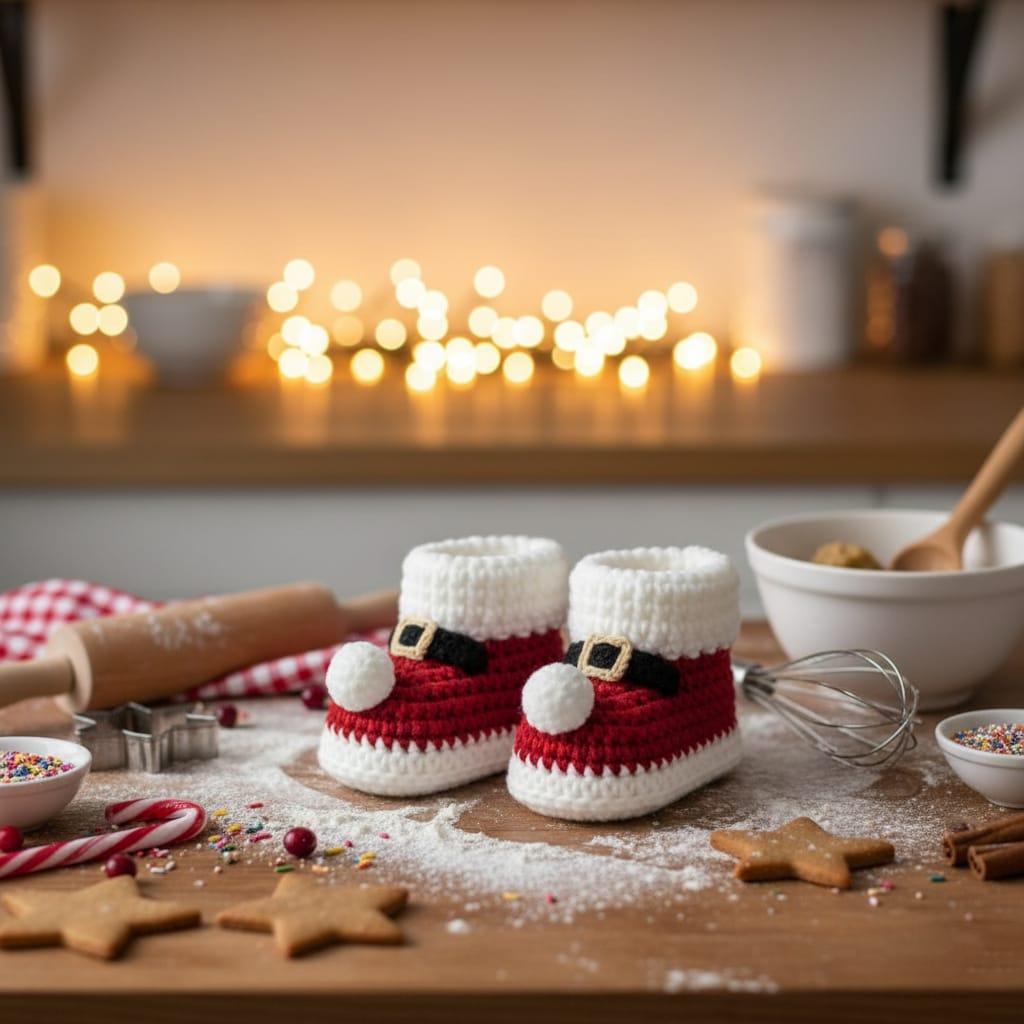Santa Boots Crochet Pattern PDF | Christmas Booties Amigurumi | Holiday ...