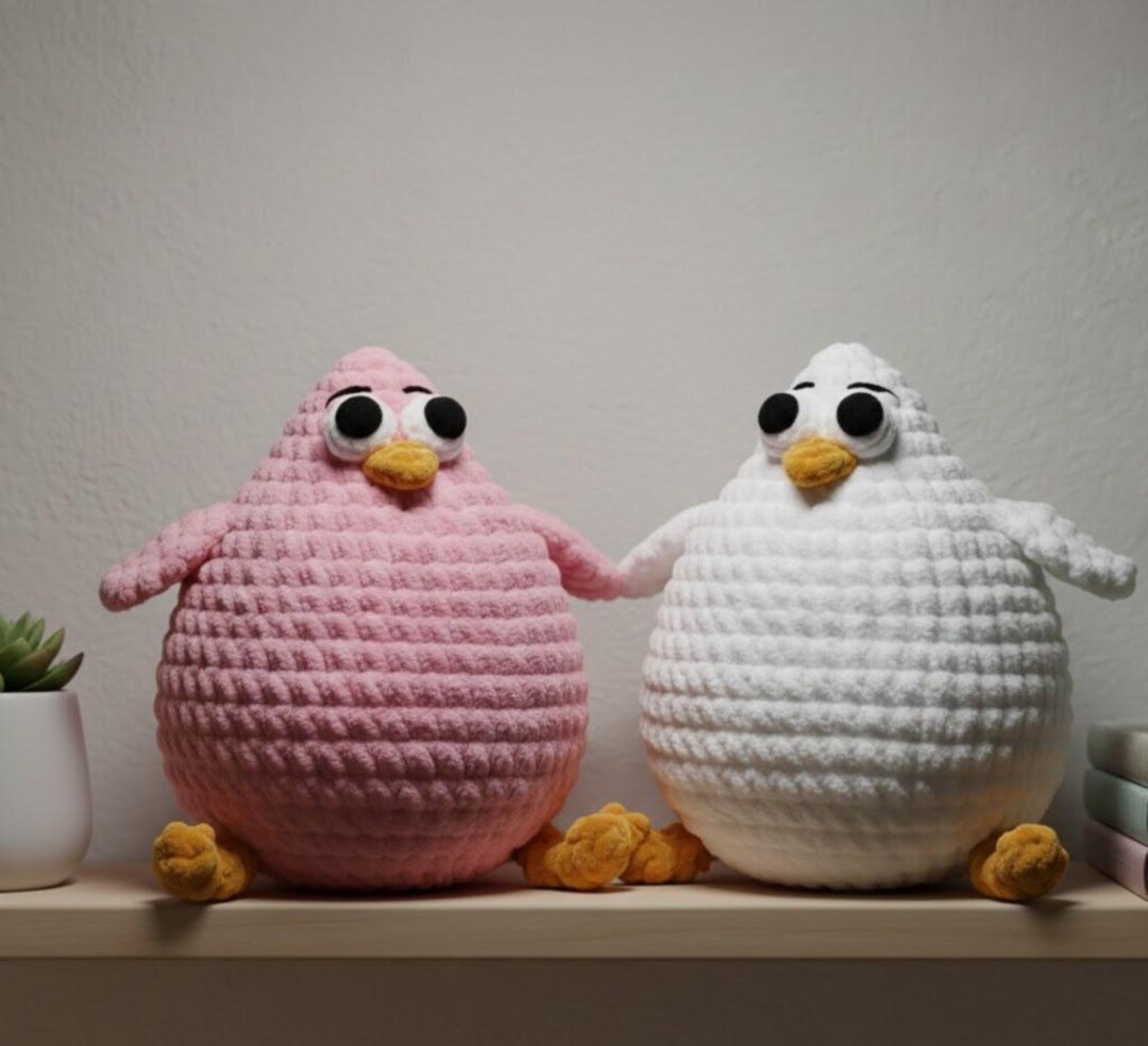 Chubby Seagull Crochet Pattern | Beginner Amigurumi Plush (PDF Tutorial ...