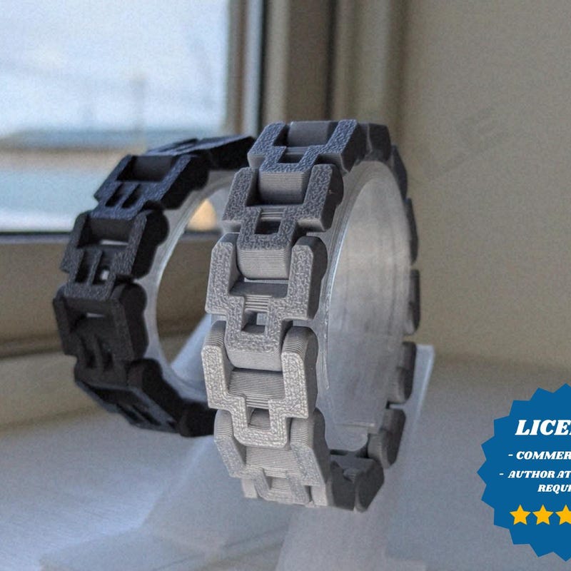 3 D Printed Chain Bracelet - Etsy