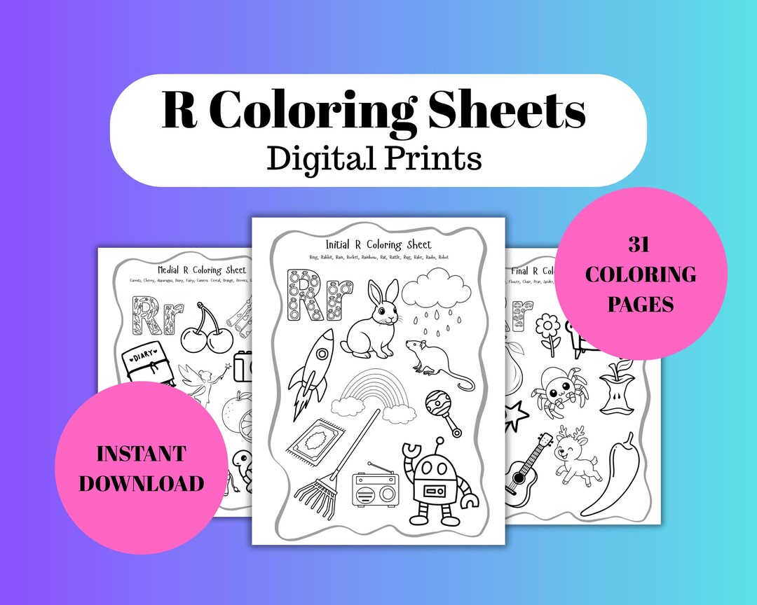 Speech Therapy Coloring Sheet for L Sound - Etsy