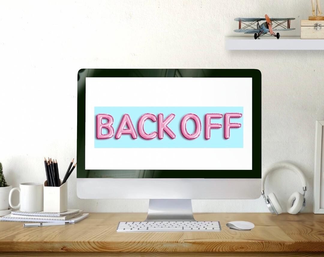 Back off Bumper Sticker - Etsy