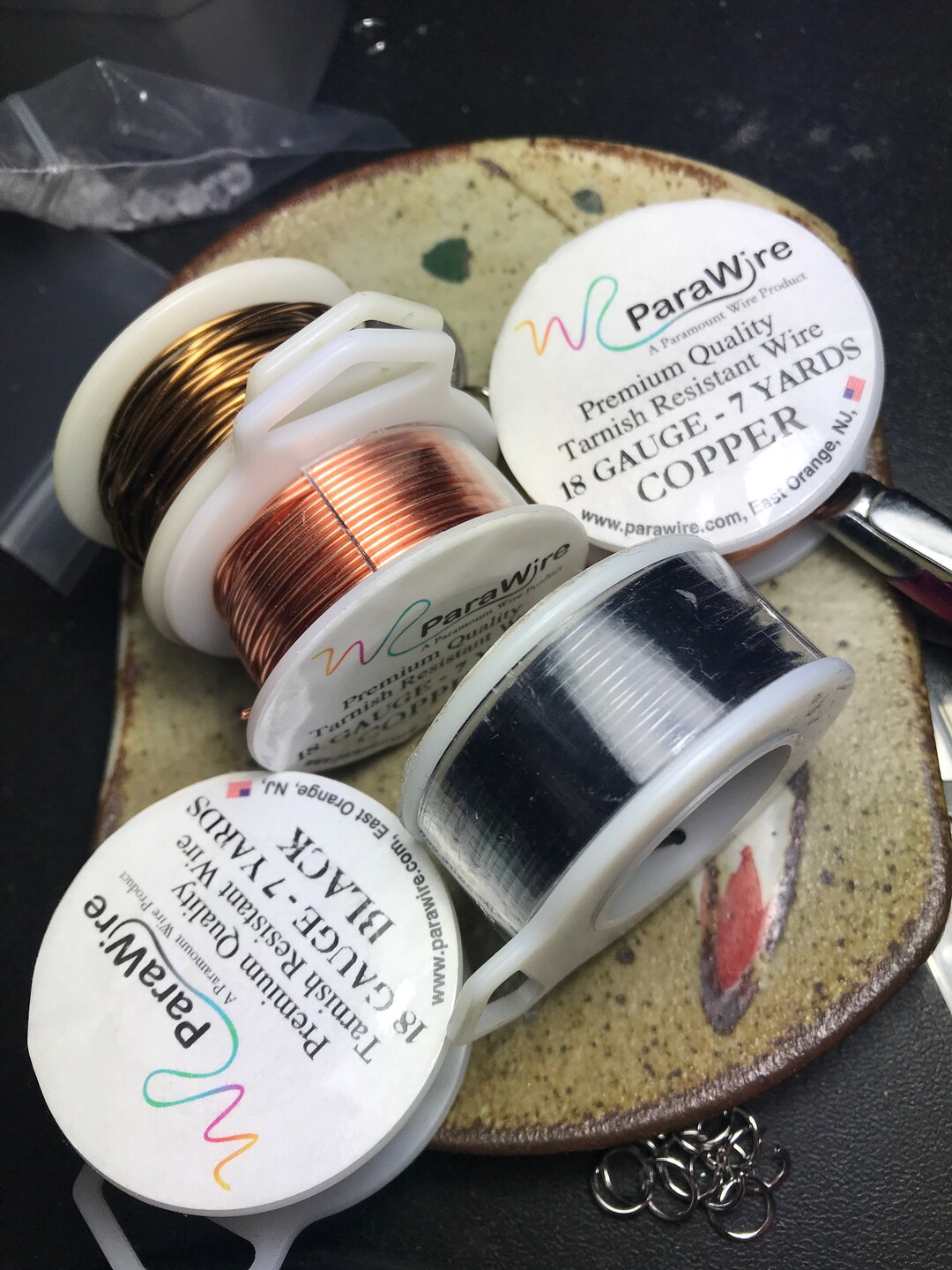 Grab Bag of Wire 18 Gauge Craft Wire, Copper, Black and Bronze - Etsy
