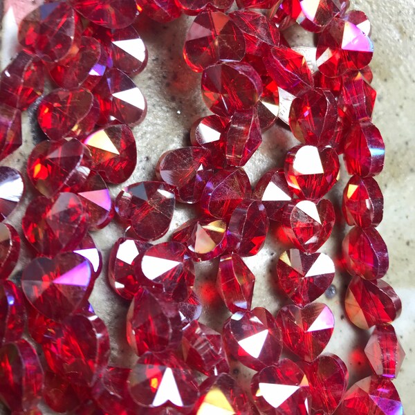 Deep Red Heart - Etsy