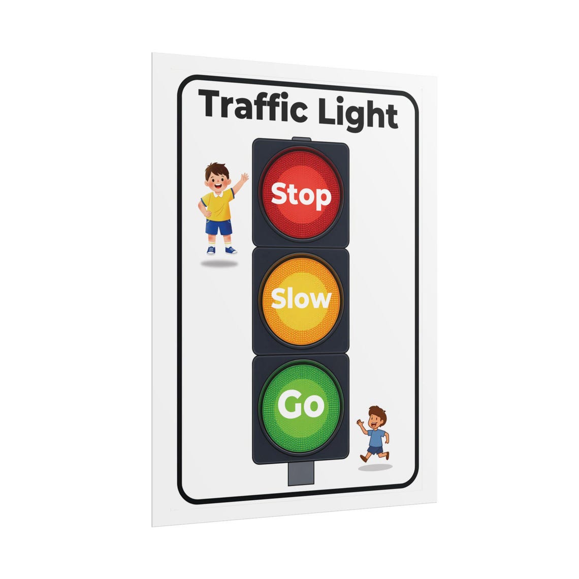 Traffic Light Rolled Posters | Stop Slow Go Classroom Poster | Posters ...