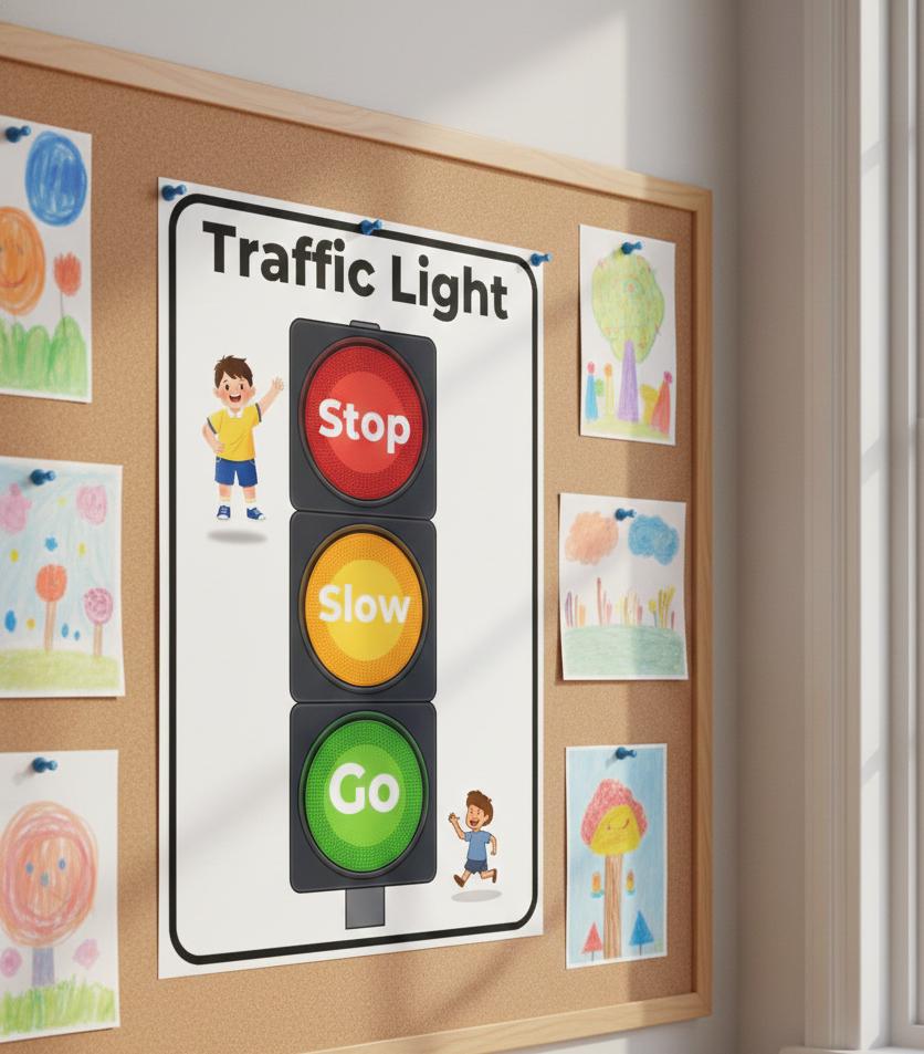 Traffic Light Rolled Posters | Stop Slow Go Classroom Poster | Posters ...
