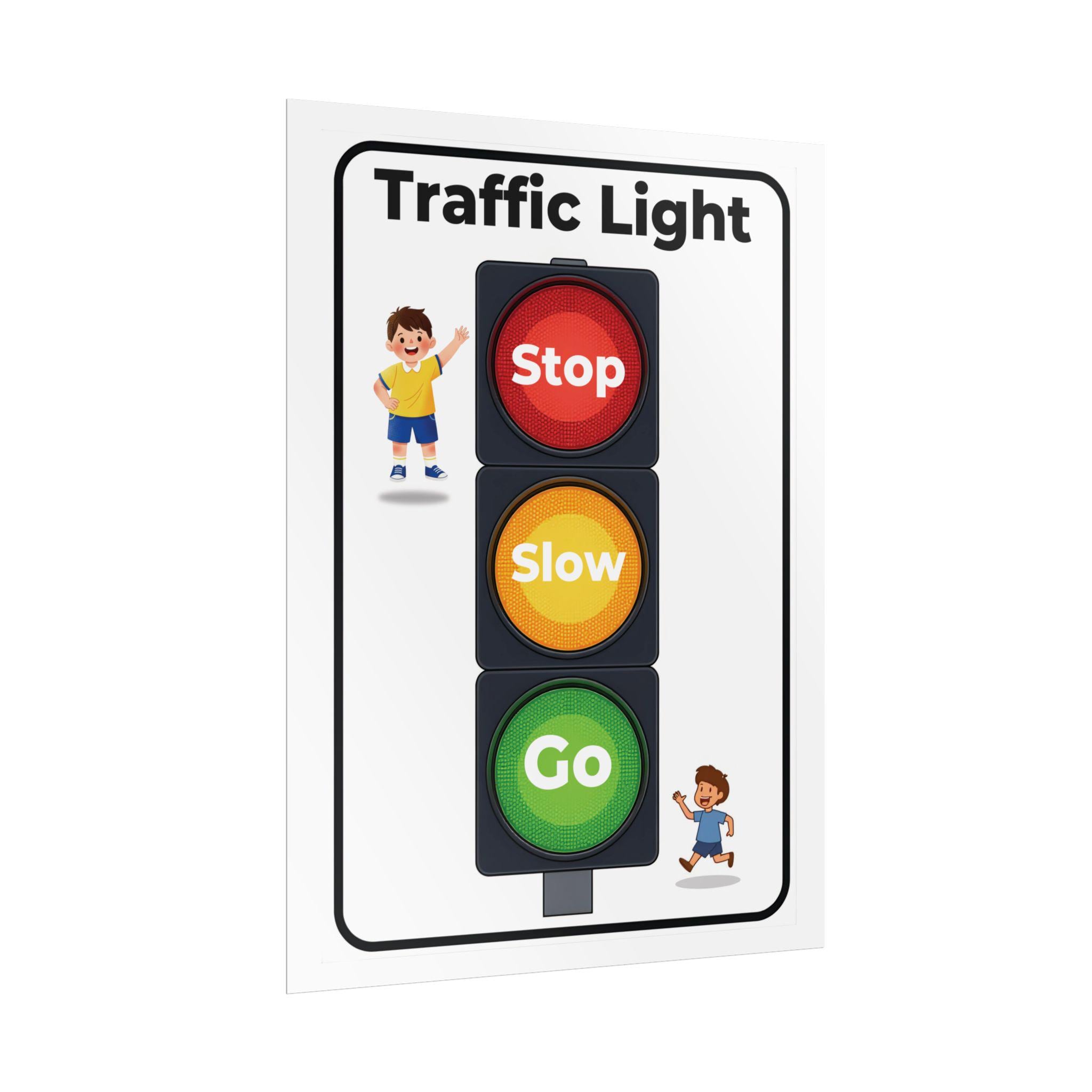 Traffic Light Rolled Posters | Stop Slow Go Classroom Poster | Posters ...