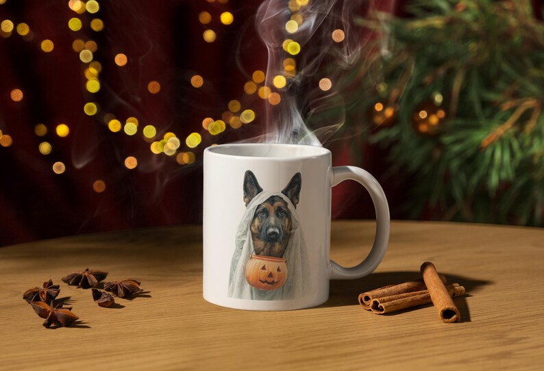 German Shepherd Ghost PNG, Funny Spooky Dog Shirt PNG, Halloween ...