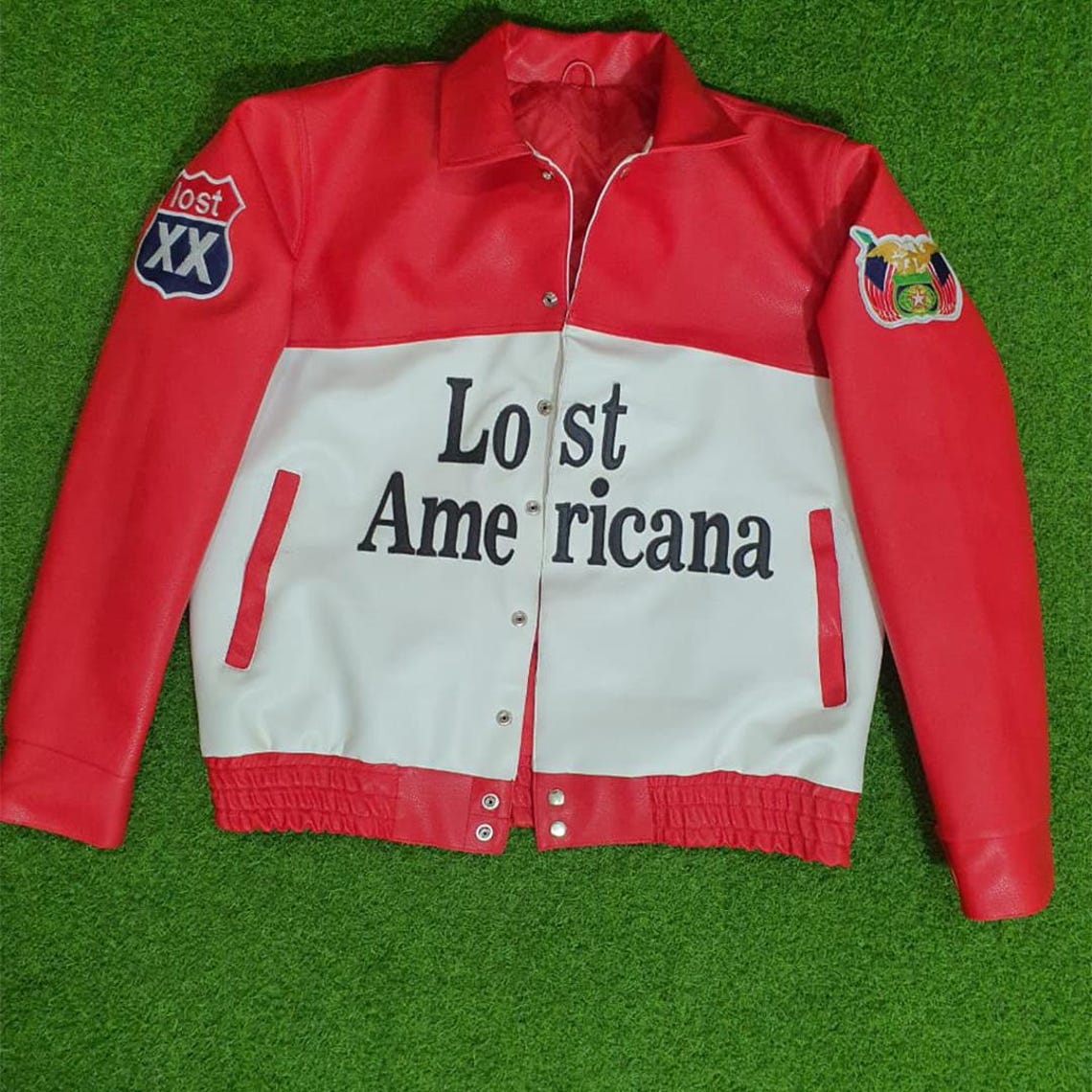 The Night Show 2025 MGK Lost Americana Fuax Leather Jacket - Etsy