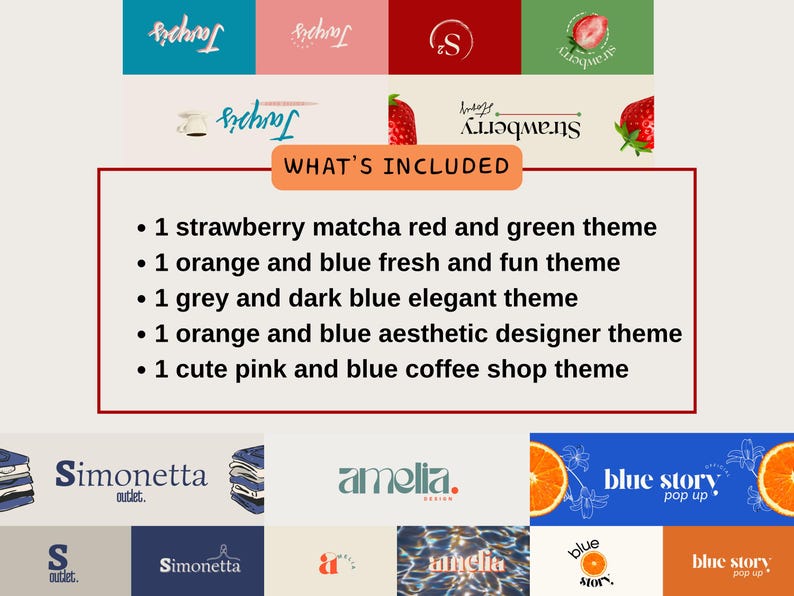 5-in-1 Branding Kit: Logo, Color Palette, Mood Board Canva Templates ...