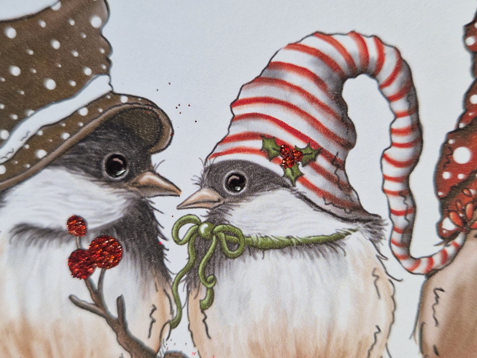 Personalisable Bird Christmas Card, Birds Christmas Card, Christmas ...