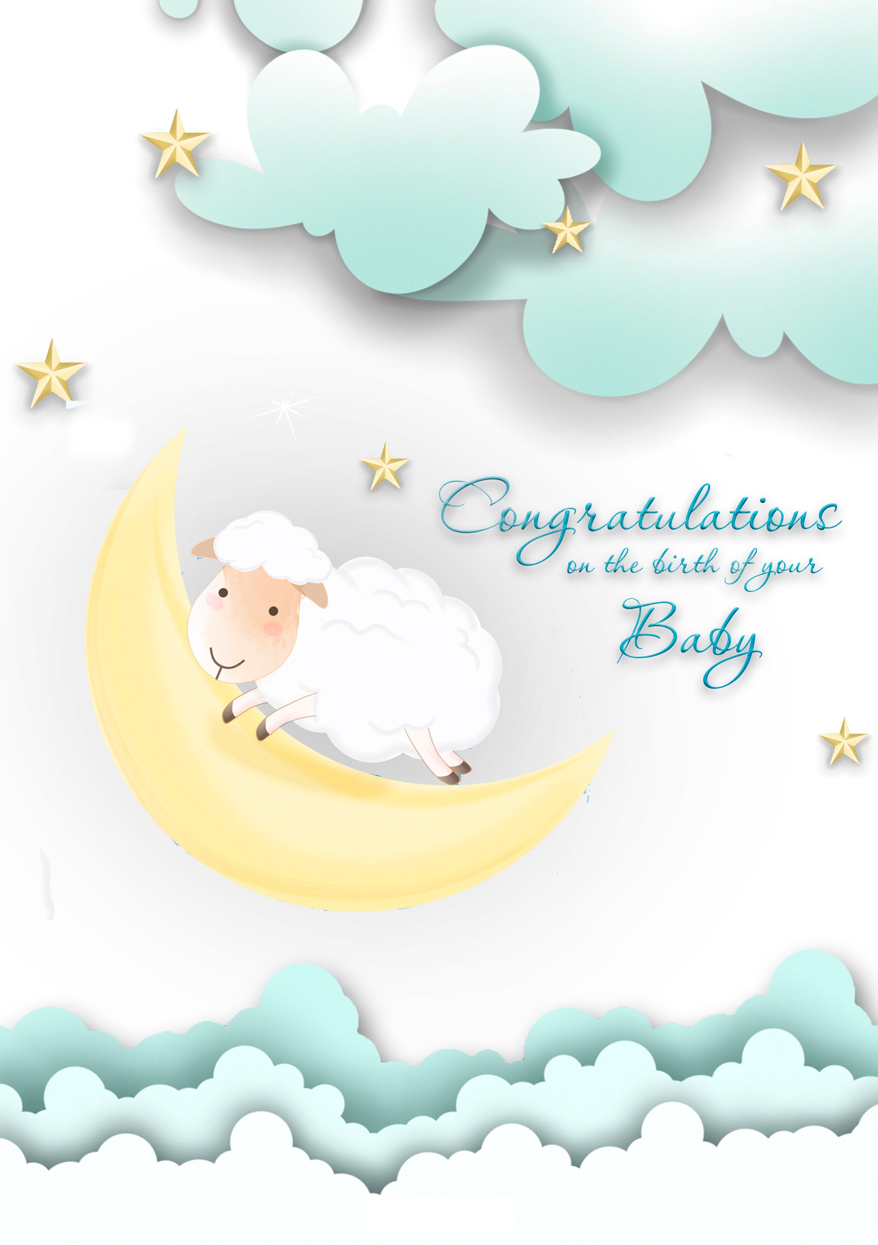 Birth Congratulations Card Birth Card Newborn Card - Etsy