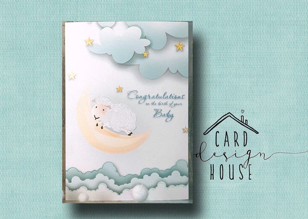 Birth Congratulations Card, Birth Card, Newborn Card, Congratulations ...
