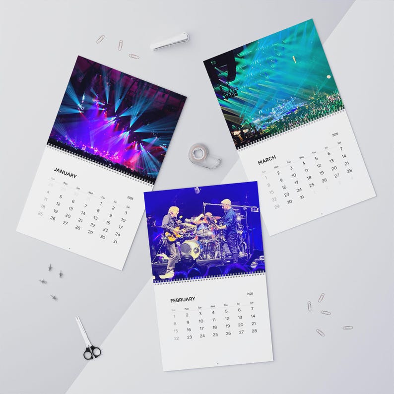 2026 Phish Wall Calendar - Jam Band Concert Art - Monthly Wall Planner ...