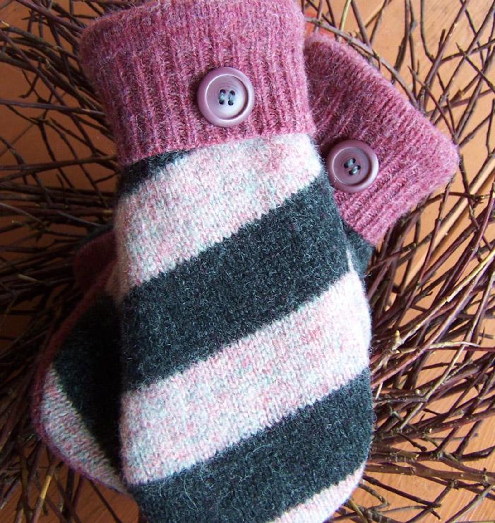 PDF MITTEN PATTERN - Sewing Diy Pattern Tutorial for Upcycled Felted ...