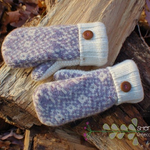 PDF MITTEN PATTERN - Sewing Diy Pattern Tutorial for Upcycled Felted ...