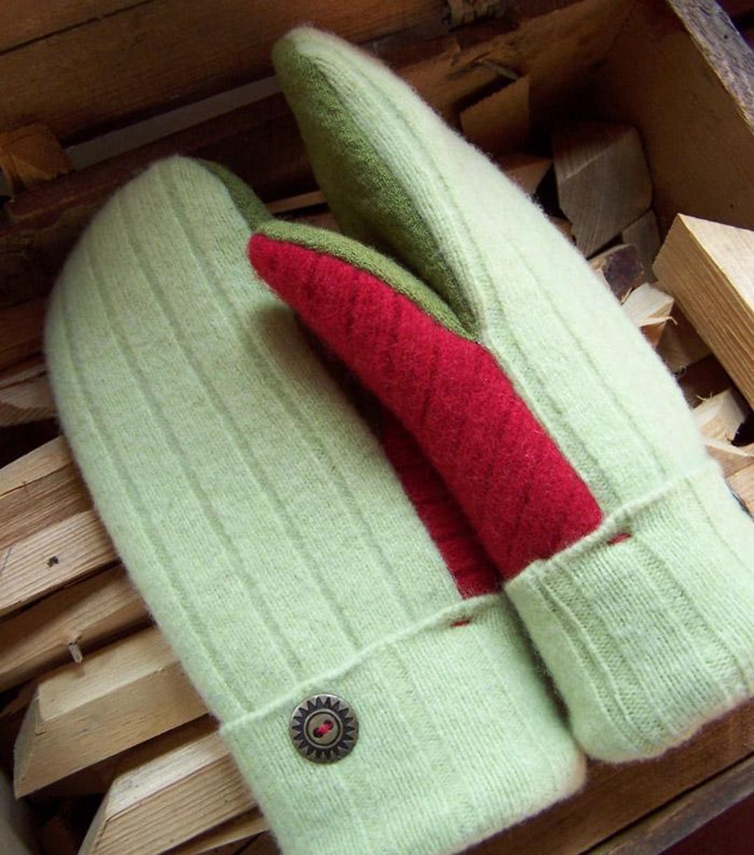 PDF MITTEN PATTERN - Sewing Diy Pattern Tutorial for Upcycled Felted ...