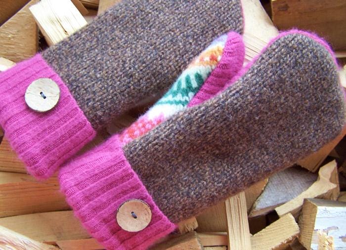 MITTEN PATTERN TEMPLATES - Make Mittens From Upcycled Felted Wool ...