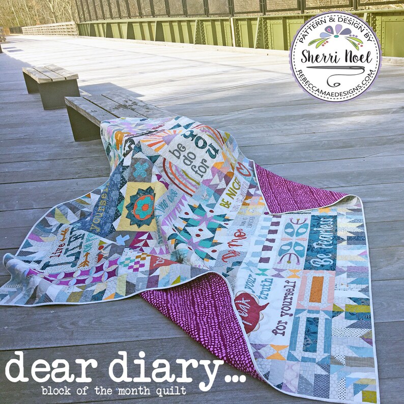Dear Diary PDF Quilt Pattern Download | Etsy