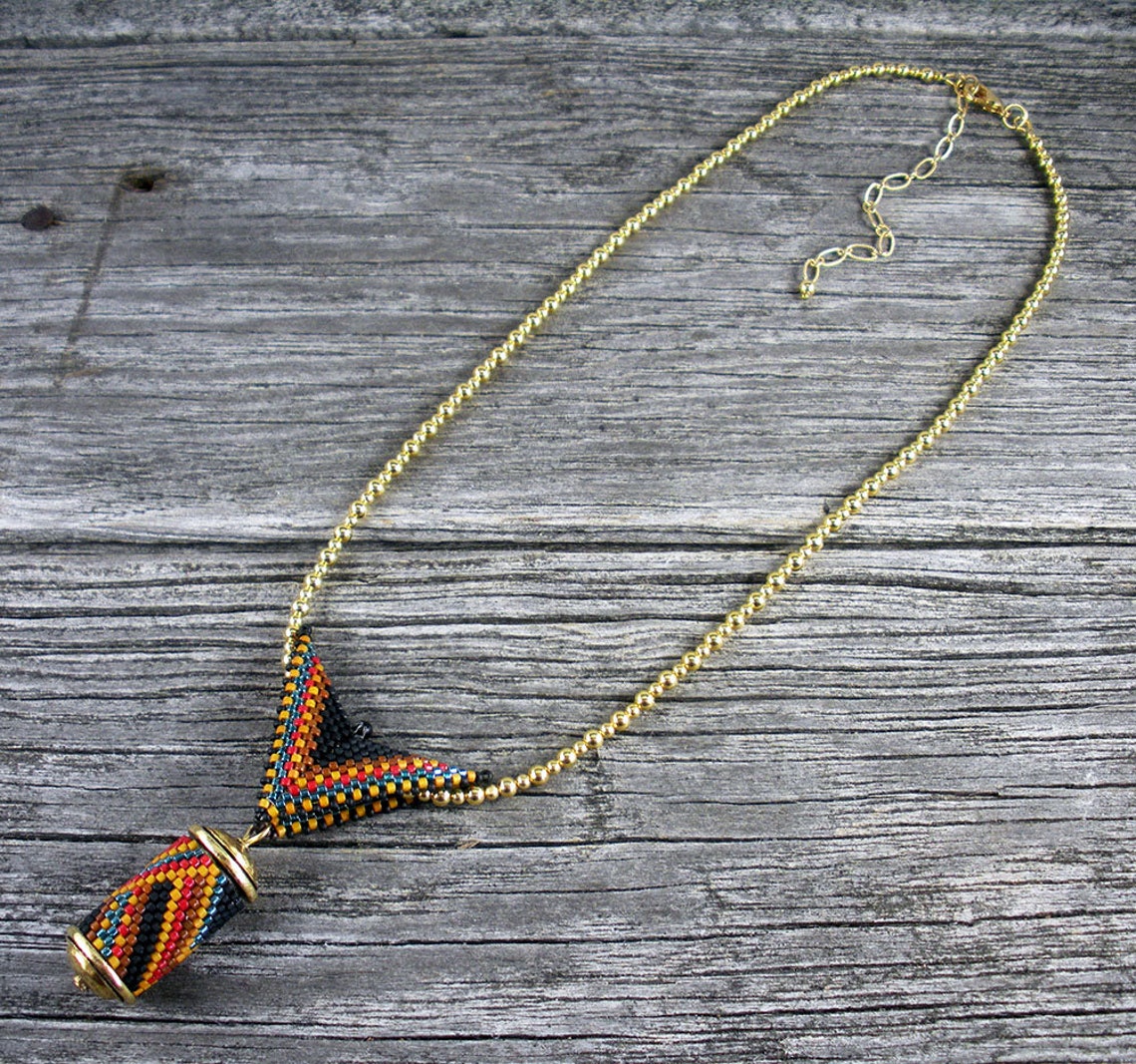 SOLD Beadweaving: Peyote-stitched butterfly Bail - Etsy