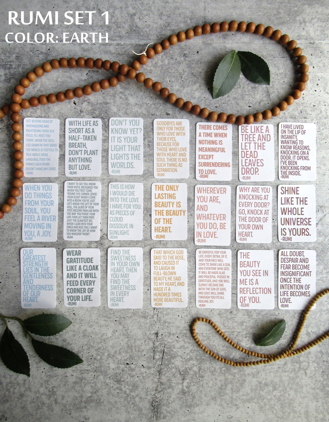 RUMI Quote • Rumi Quote Cards • Gift for Friend • Love Quote • Rumi ...