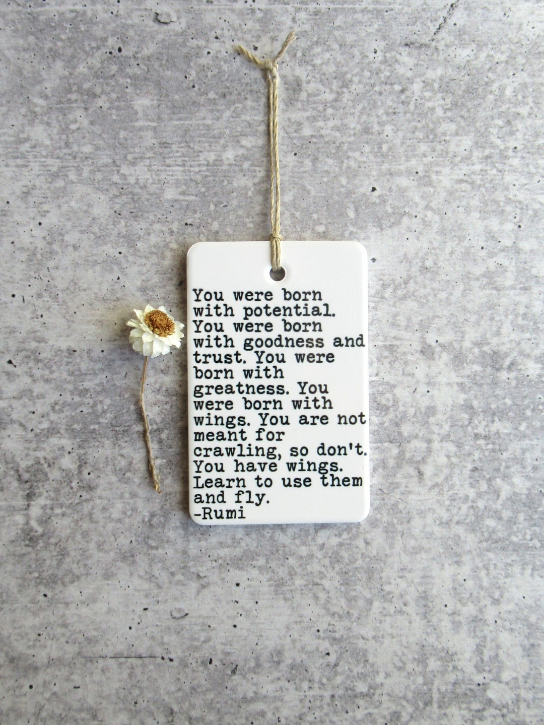 Rumi Wall Art • Ceramic Wall Hanging • Motivational Wall Art ...