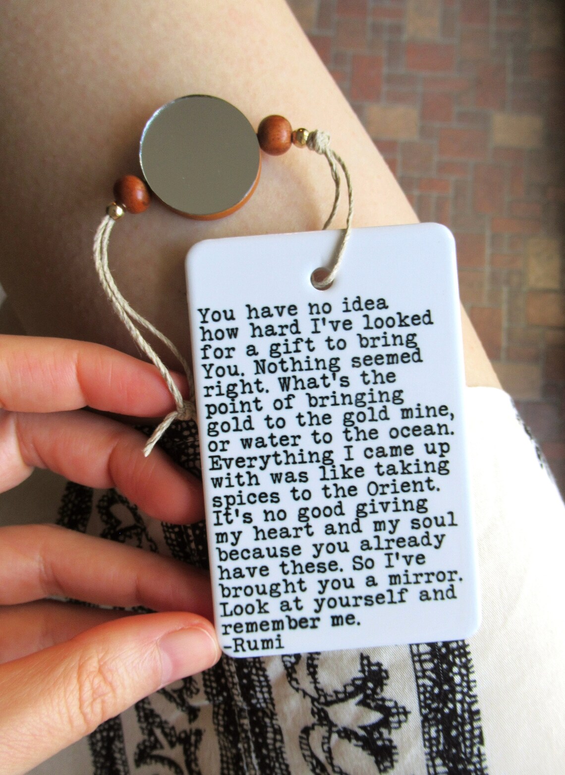 Rumi Ceramic Wall Tag • Rumi Poem • Rumi Wall Art • Rumi Gifts • Gift ...