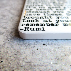 Rumi Ceramic Wall Tag • Rumi Poem • Rumi Wall Art • Rumi Gifts • Gift ...