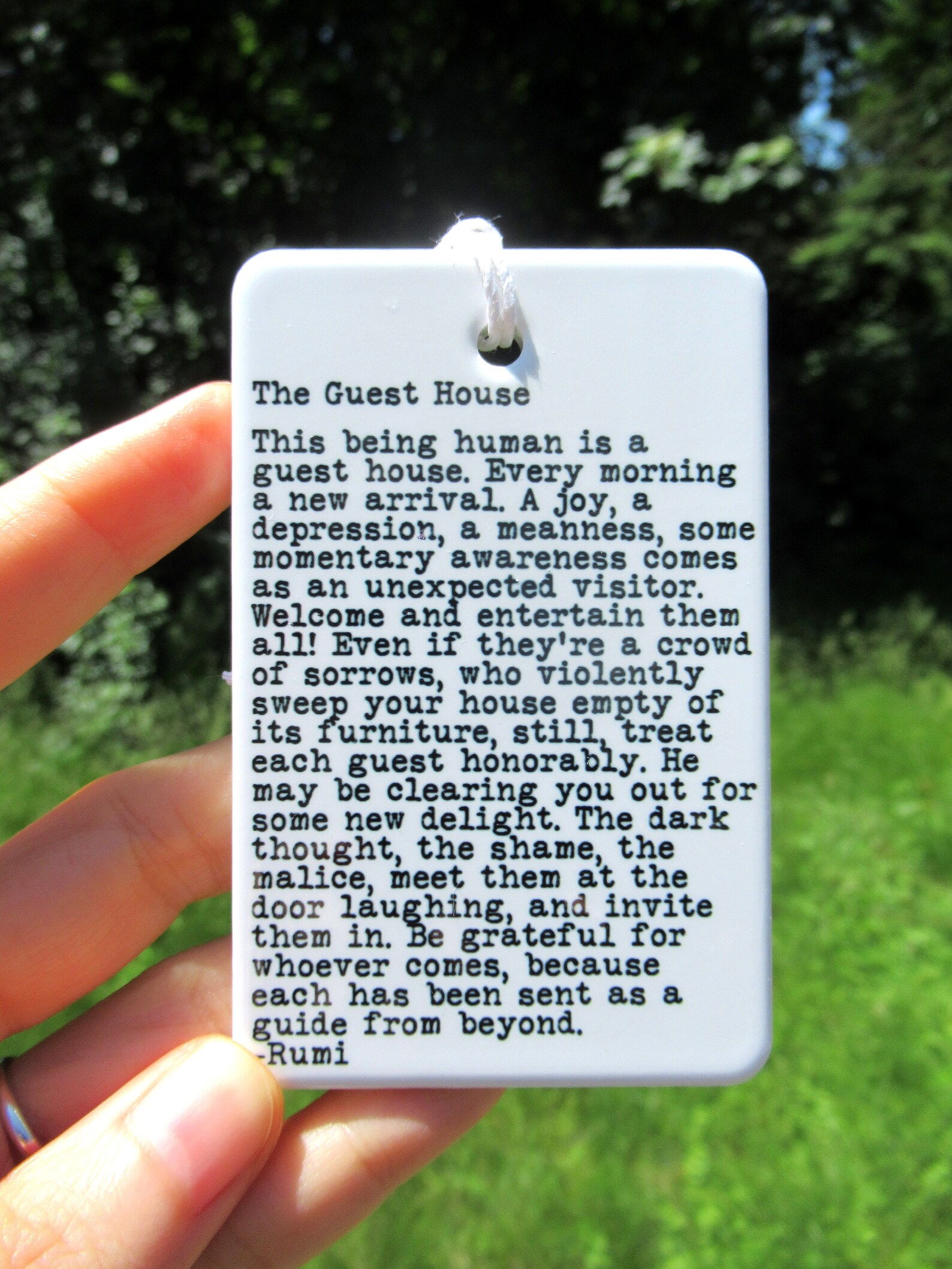 The Guest House Rumi • Rumi Wall Art • Rumi Gifts • Rumi Poem • Gift ...