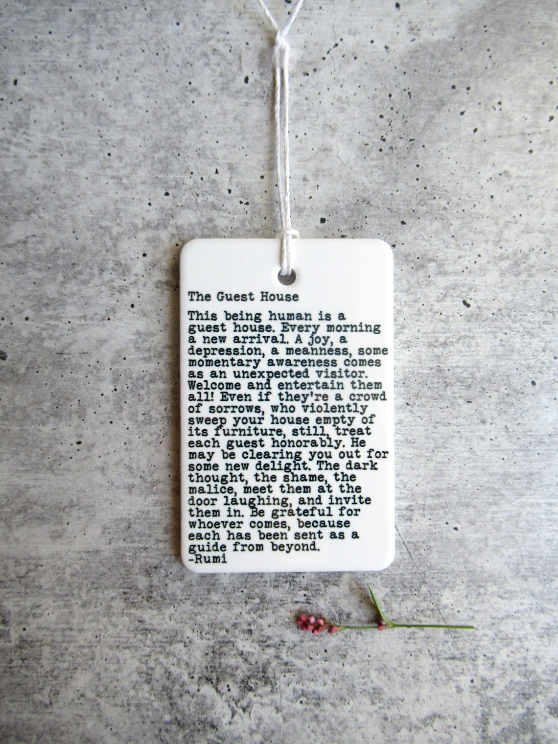 The Guest House Rumi • Rumi Wall Art • Rumi Gifts • Rumi Poem • Gift ...