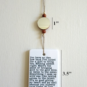 Rumi Ceramic Wall Tag • Rumi Poem • Rumi Wall Art • Rumi Gifts • Gift ...