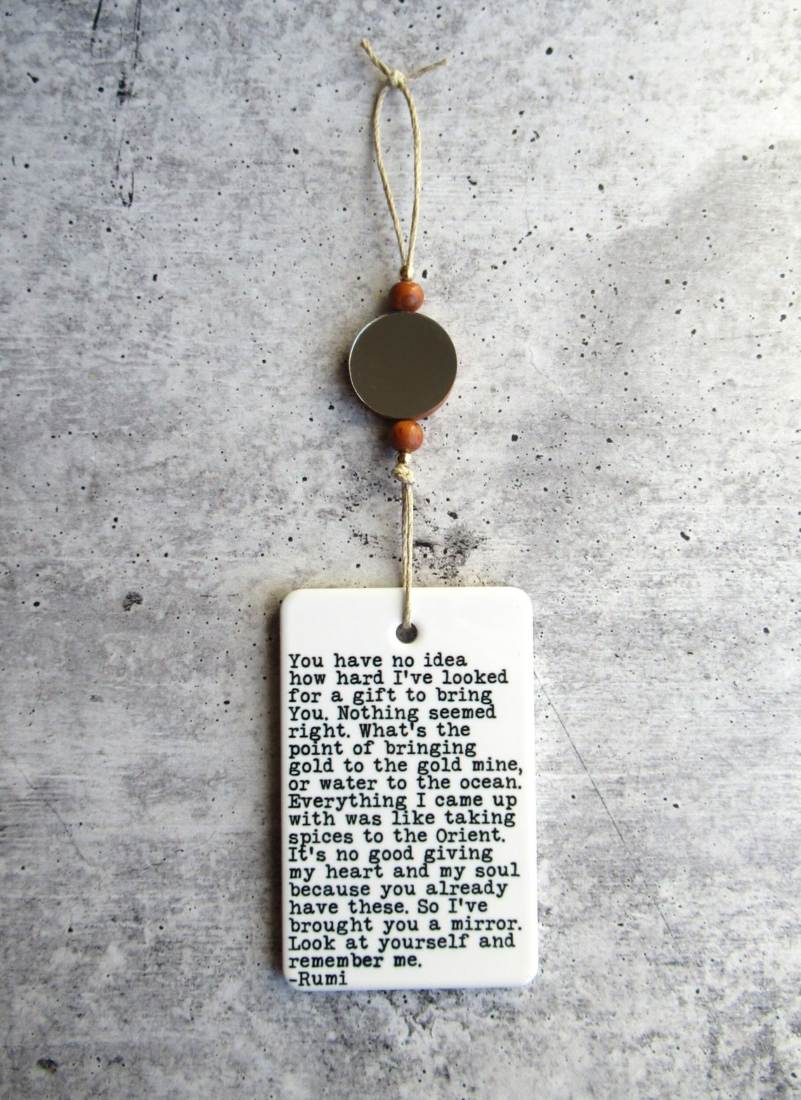 Rumi Ceramic Wall Tag • Rumi Poem • Rumi Wall Art • Rumi Gifts • Gift ...