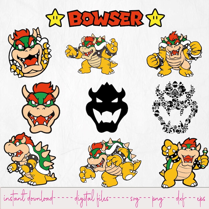 Bowser Stickers - Etsy