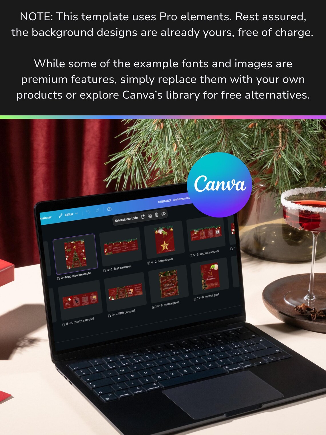 Editable Storytelling Carousel Templates, IG Grinch Christmas Templates ...