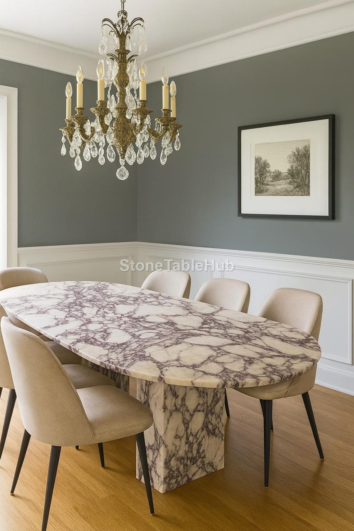 Marble Dining Table | Italian Luxury Rectangular Stone Table | Handmade ...