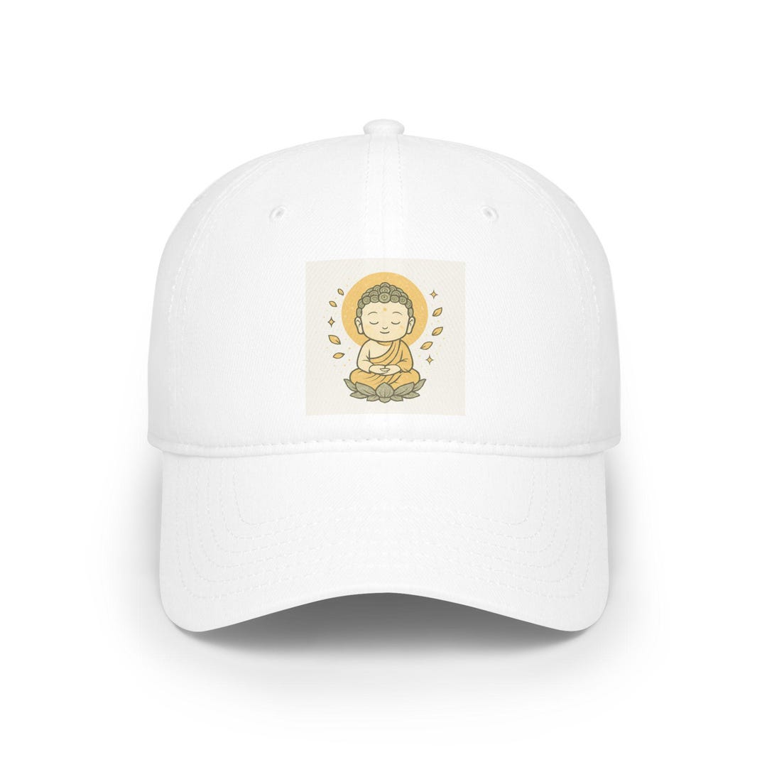Zen Buddha Low Profile Baseball Cap, Relaxed Hat for Mindfulness ...