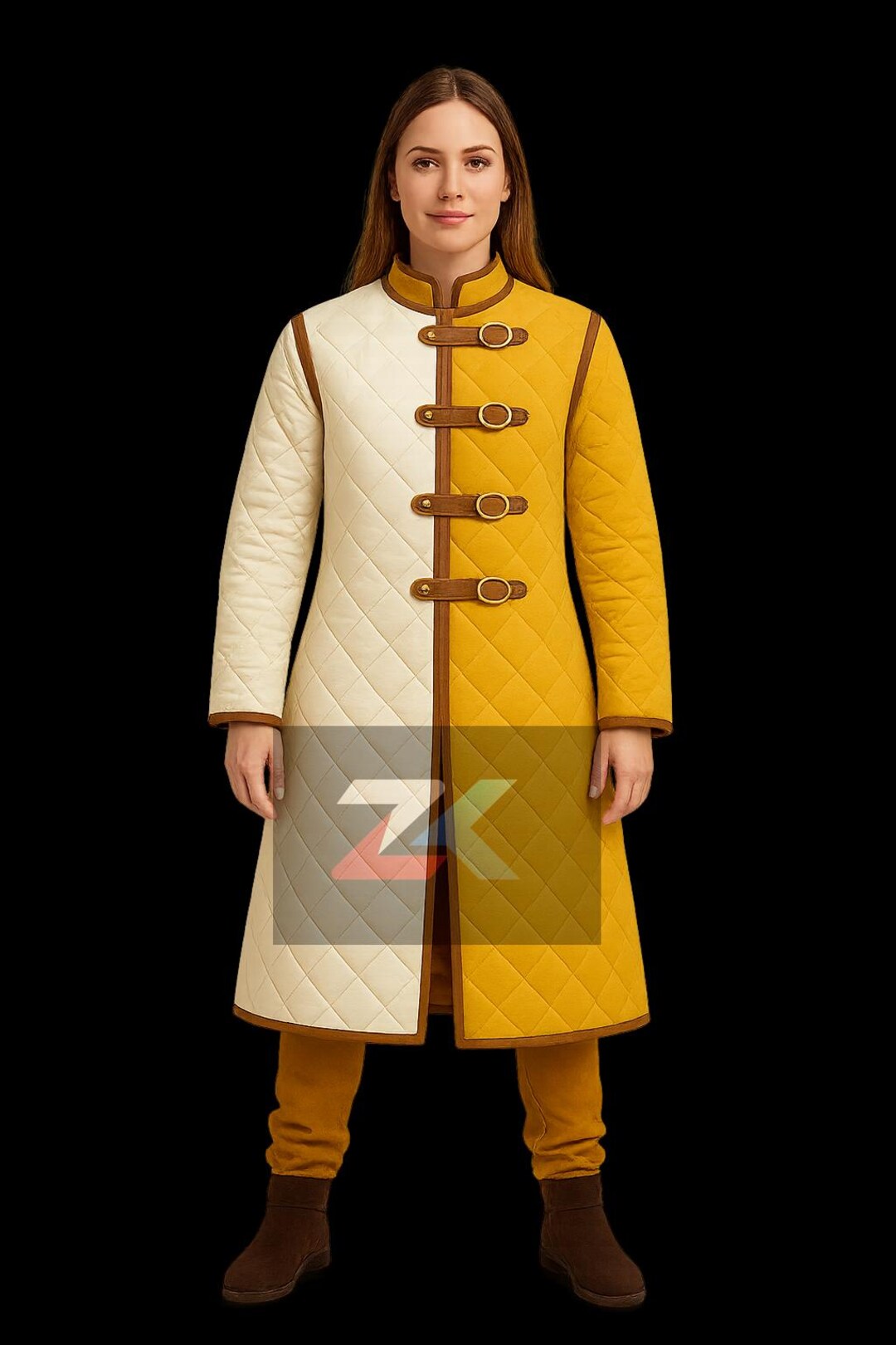 Two-tone Quilted Gambeson | Medieval Renaissance Armor - Etsy